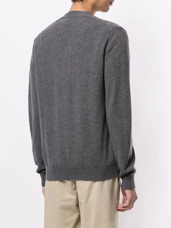 Play Comme Des Garcon Embroidered Logo Cardigan