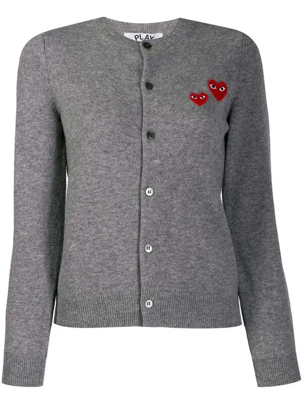 Play Comme Des Garcon Embroidered Cardigan
