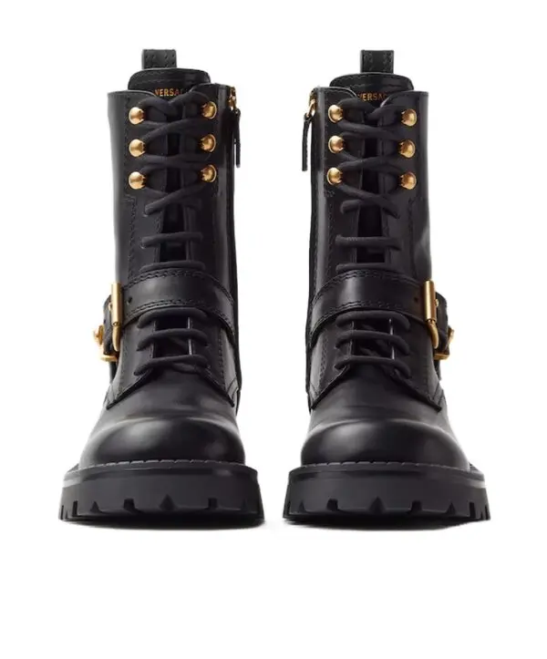 Versace Roxy Leather Boots 35 Mm
