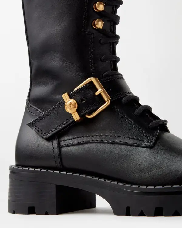 Versace Roxy Leather Boots 35 Mm