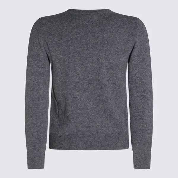 Miu Miu V-neck Wool Cardigan - Slate Grey