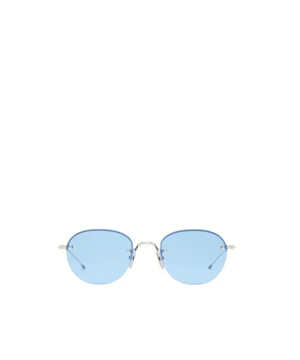 Thom Browne Oval-frame Sunglasses - Blue