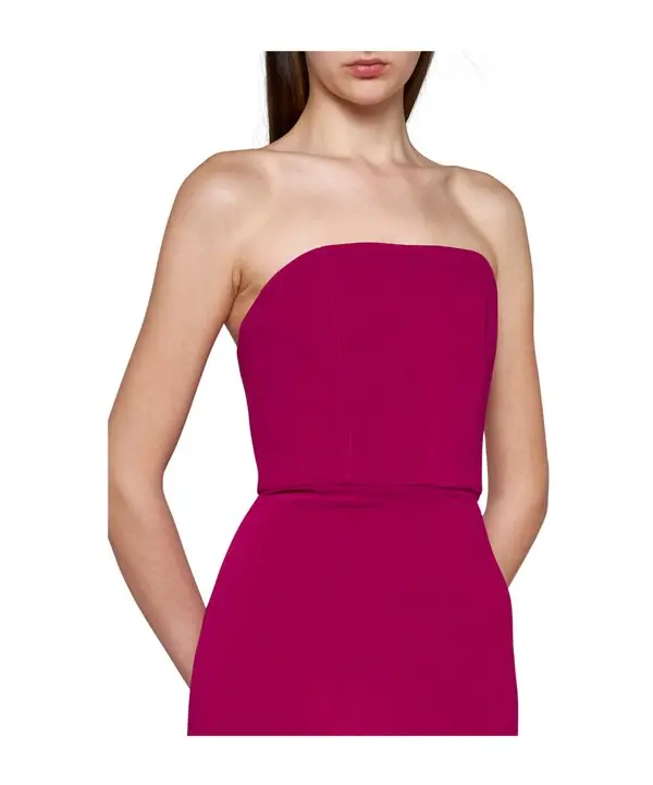 Solace Crepe And Satin-twill Gown