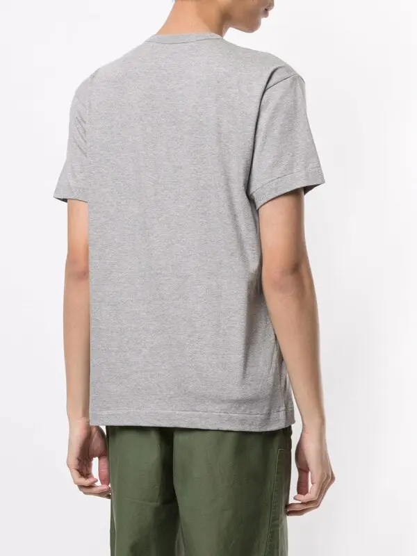 Play Comme Des Garcon Double-layer Heart-decal T-shirt