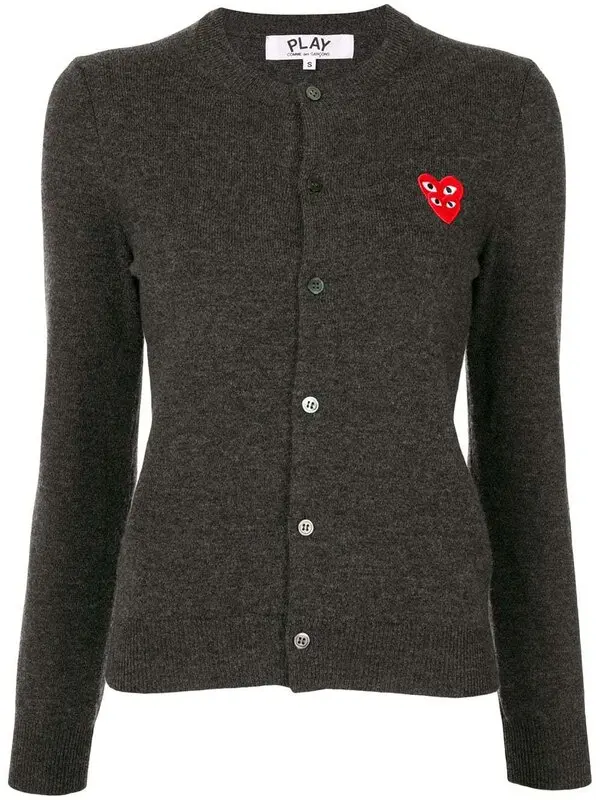 Play Comme Des Garcon Logo-embellished Cardigan
