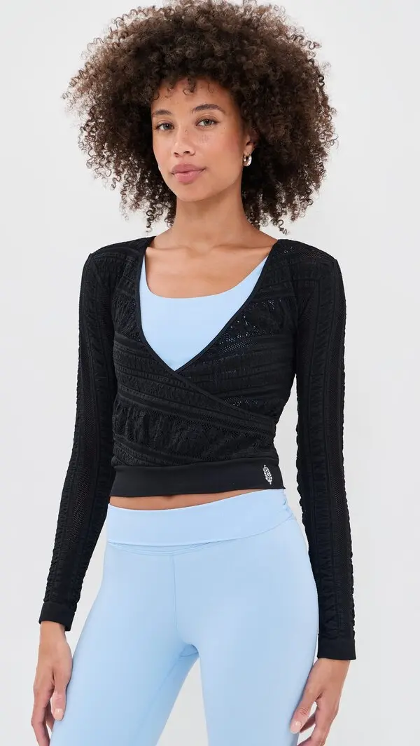 Free People Vixen Layer Tee - Black
