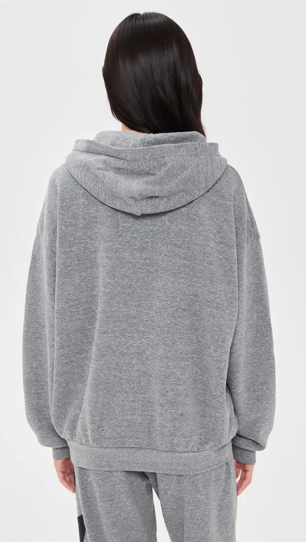 Aviator Nation Bolt Stitch Pullover Hoodie - Heather Grey