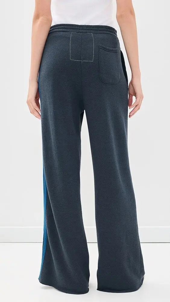 Aviator Nation 5 Stripe Wide Leg Sweatpants