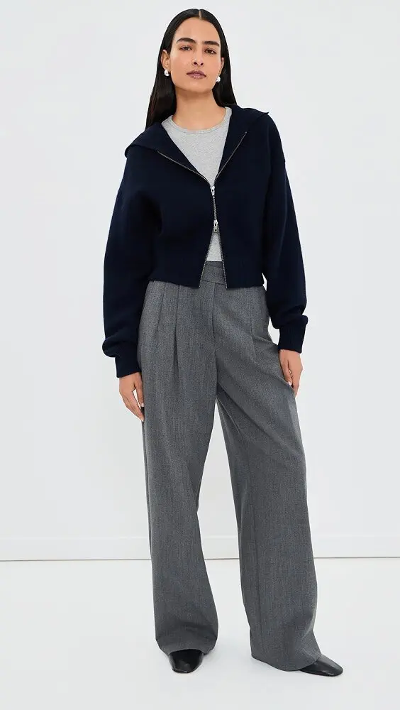 LISA YANG Lilia Hooded Zip Cardigan