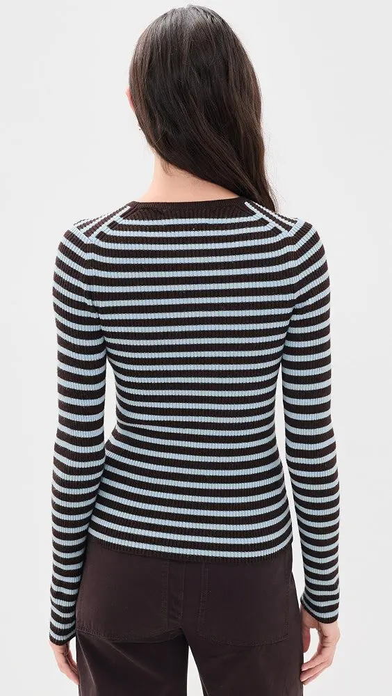 LA LIGNE Striped Fitted Sweater