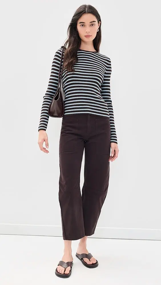LA LIGNE Striped Fitted Sweater