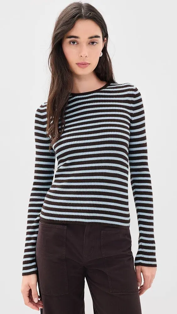 LA LIGNE Striped Fitted Sweater