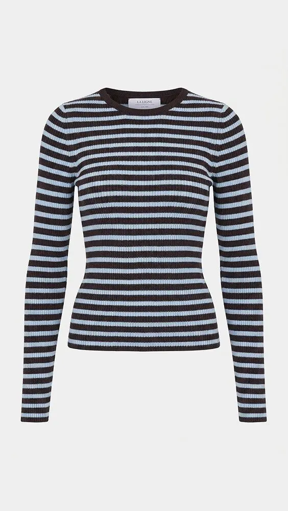 LA LIGNE Striped Fitted Sweater
