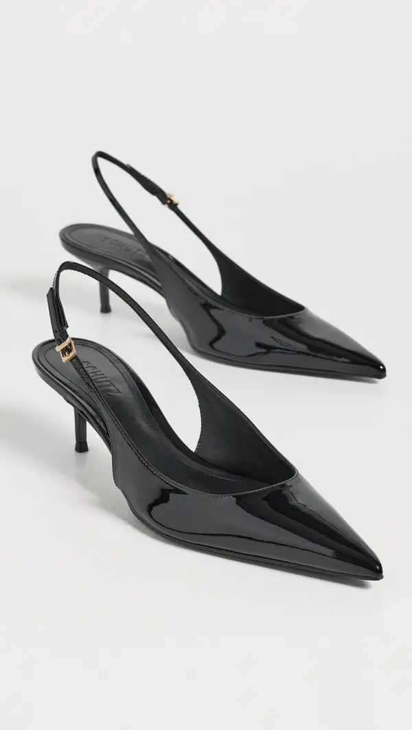 Schutz Paola Mid Slingback Kitten Heels