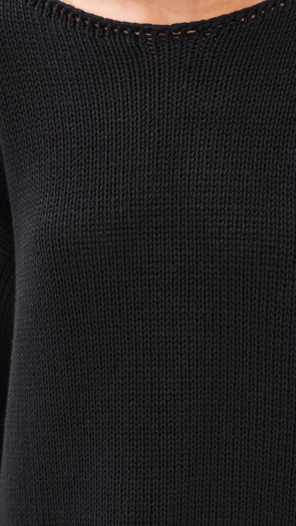 Another Tomorrow Draped Knit Sweater