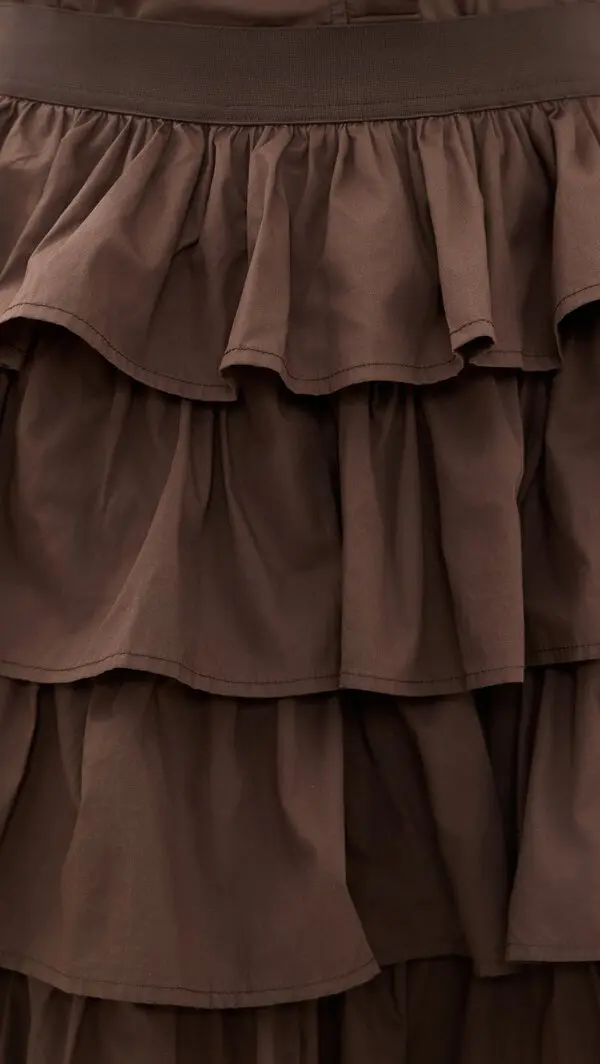 VRG GRL Thalia Tiered Midi Skirt