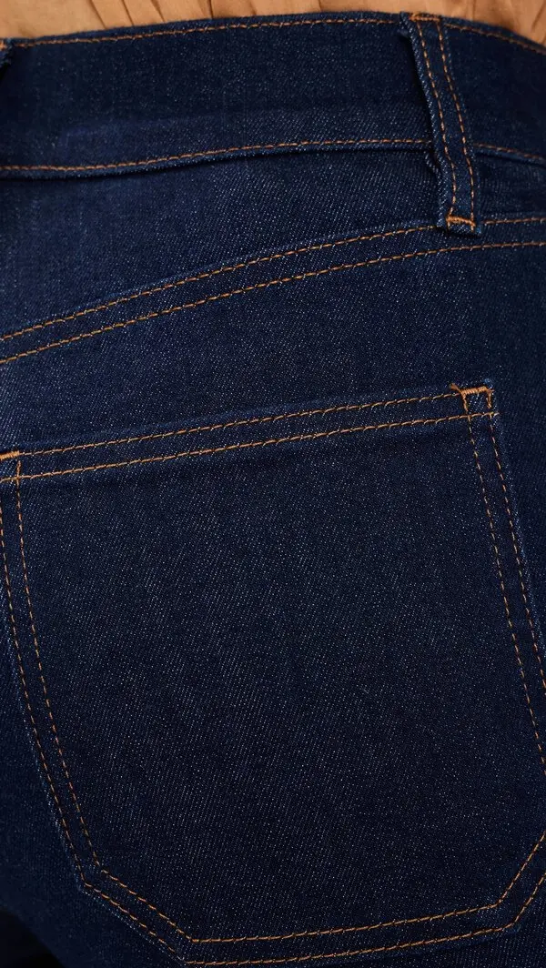 FRAME Le Slim Palazzo Pintuck Pocket Jeans