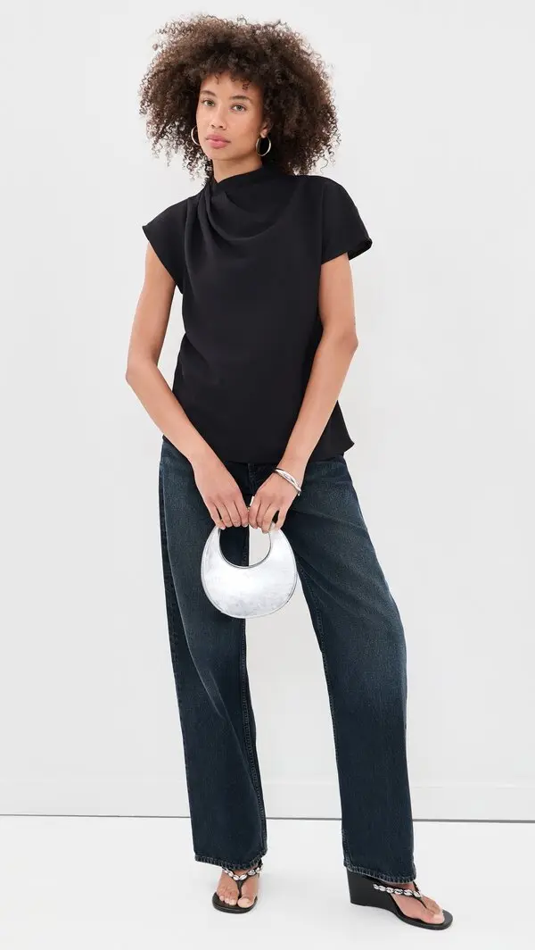 Staud Davina Blouse - Black