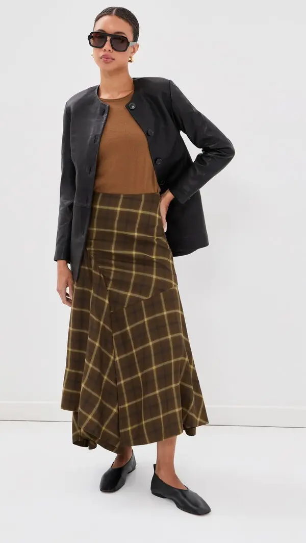 Co Slash Volume Skirt - Chocolate