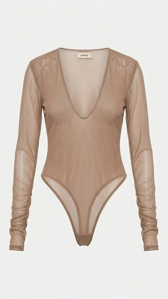L'Agence Thalassa High Cut Thong Bodysuit