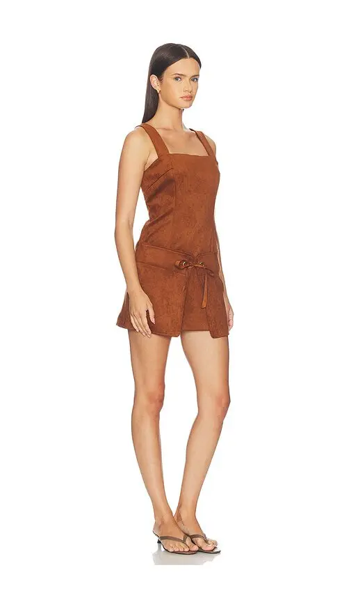 Amanda Uprichard Robin Suede Romper