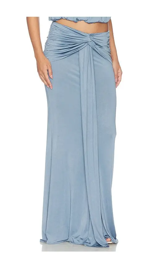 Amanda Uprichard Breana Maxi Skirt In Blue