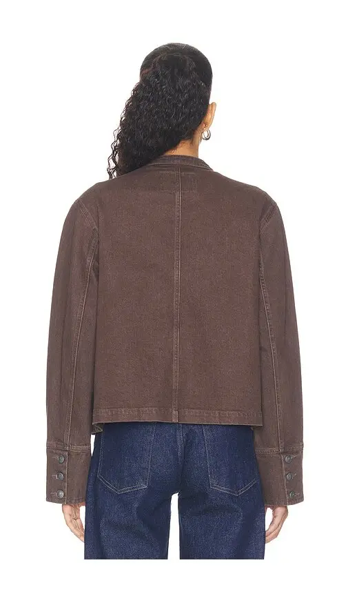 Amanda Uprichard Emma Jacket In Brown