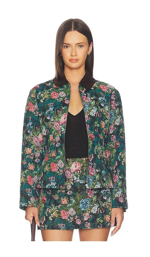 Amanda Uprichard Jalen Jacket In Blue