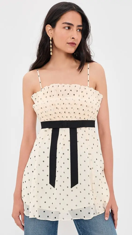 Zimmermann Pleated Frill Camisole