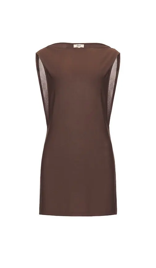 SRG Eisley Knit Mini Dress In Brown