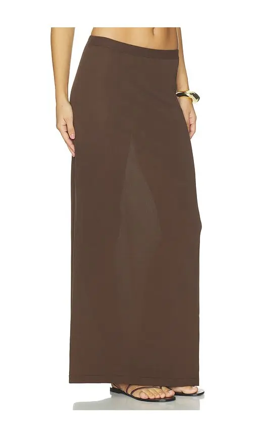 SRG Emersyn Knit Skirt In Brown