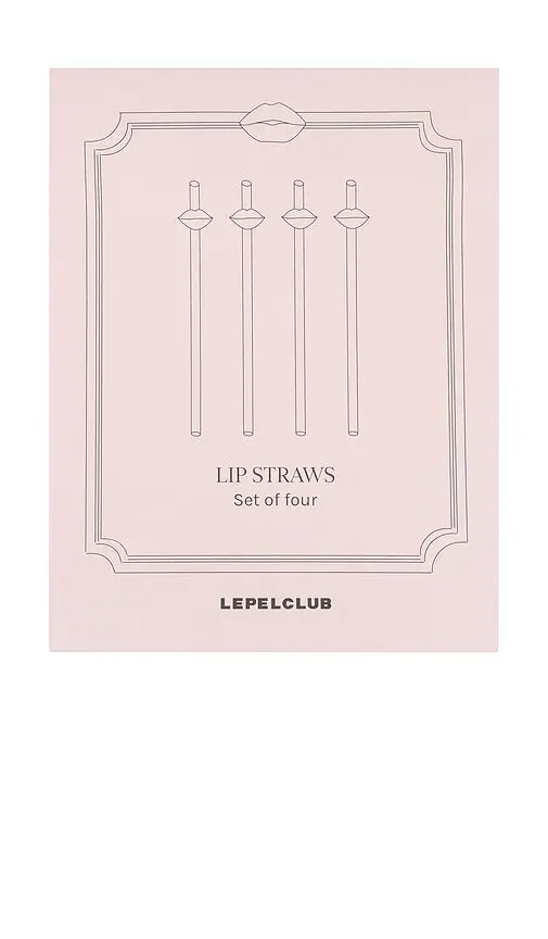 LEPEL CLUB Set Of Lip Straws In Multi