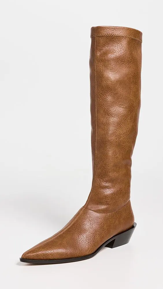 Tibi Bronson Faux Leather Boots