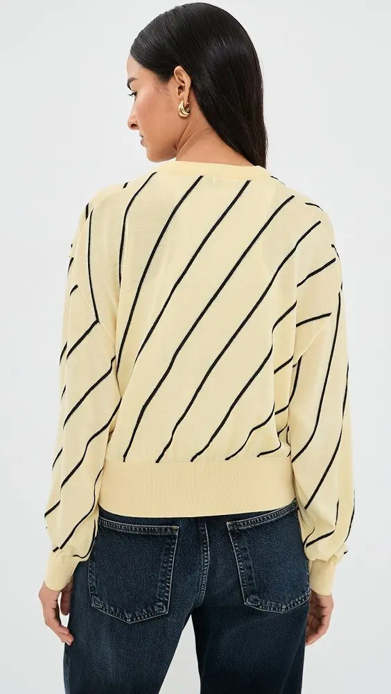 Versace Intarsia Knit Cardigan