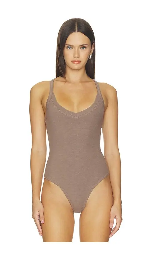 L'Agence Wrenna Racerback Bodysuit - Cardamom