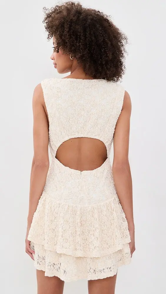 Free People Slow Burn Lace Mini Dress