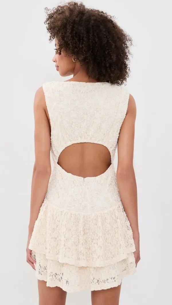 Free People Slow Burn Lace Mini Dress