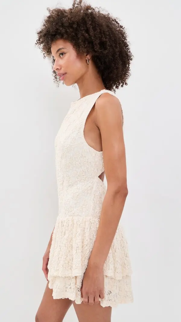 Free People Slow Burn Lace Mini Dress