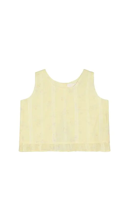 LoveShackFancy Baby Nue Top - Lemon Haze