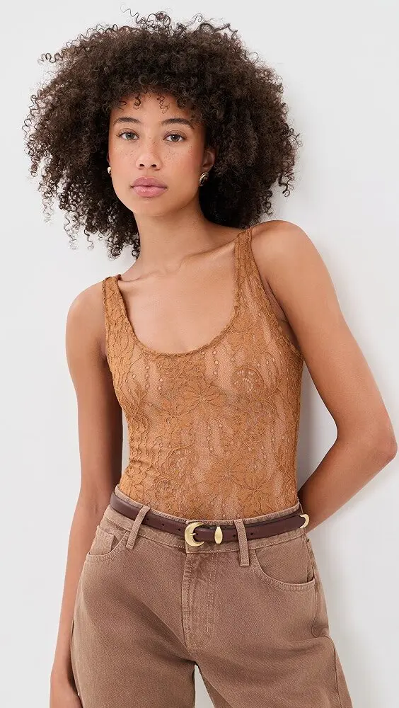 Zimmermann Lace Scoop Bodysuit