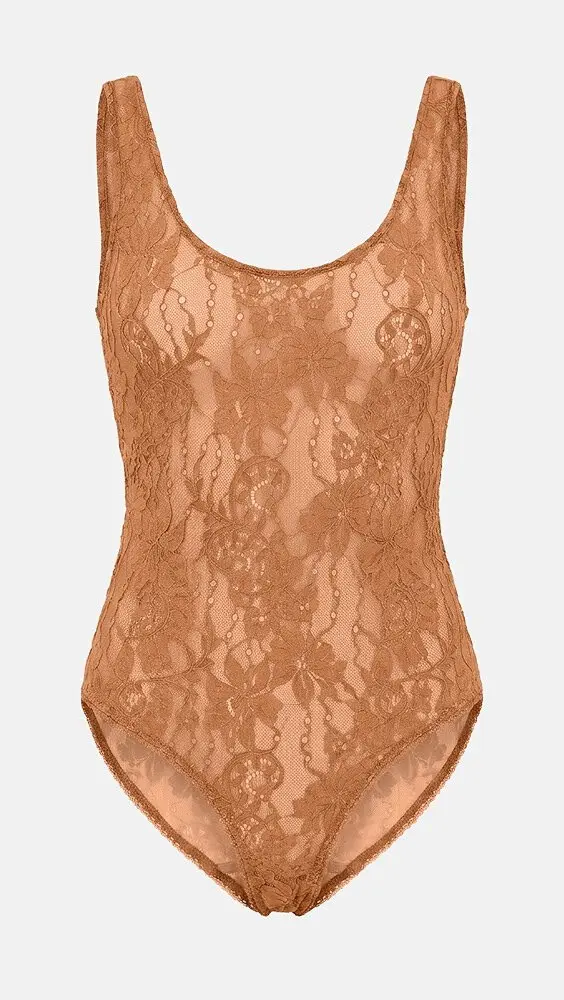 Zimmermann Lace Scoop Bodysuit