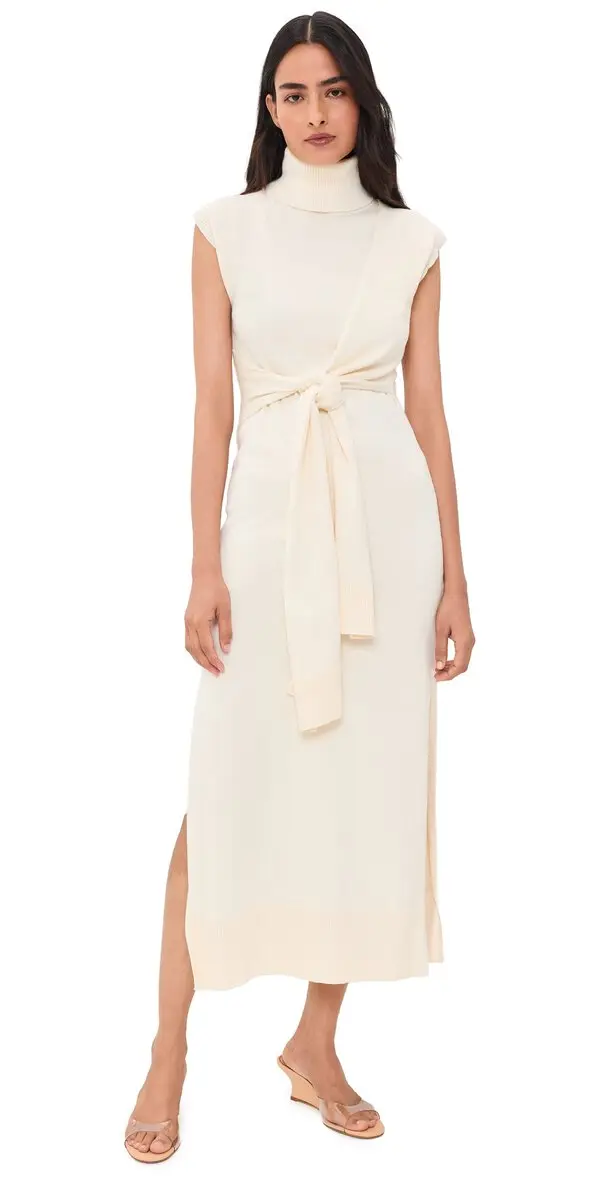 EN SAISON Bernadette Midi Dress - Ivory