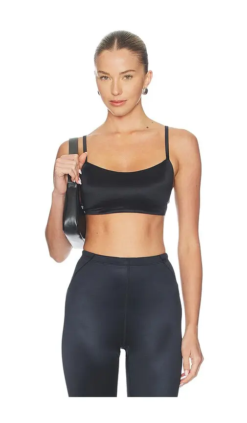 NIKESKIMS Shine Scoop Cami Bra In Black