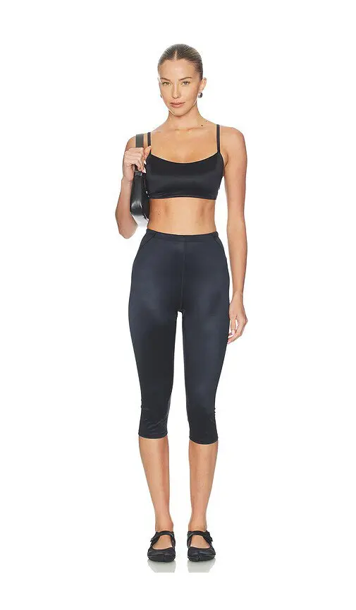 NIKESKIMS Shine Scoop Cami Bra In Black