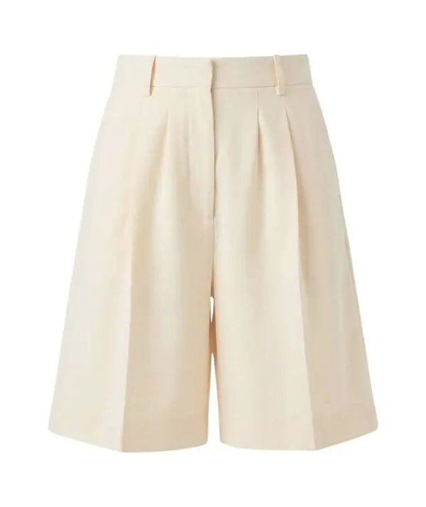 ANINE BING Bryson Tailored Shorts - Cream