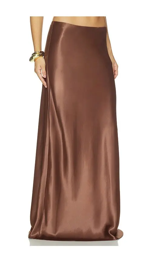SRG Quinn Maxi Skirt In Brown