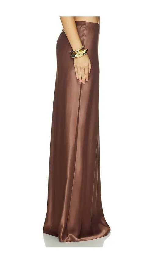 SRG Quinn Maxi Skirt In Brown