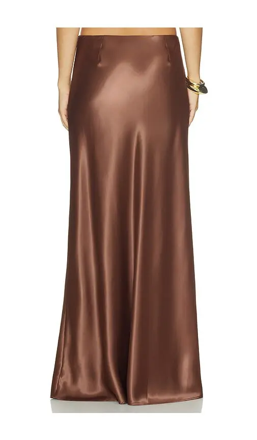 SRG Quinn Maxi Skirt In Brown