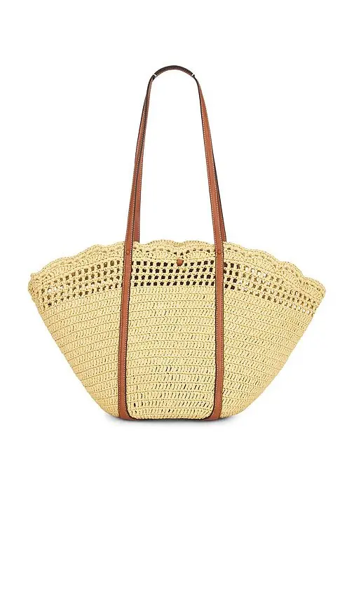 Ulla Johnson Marina Raffia Tote Bag In Neutral