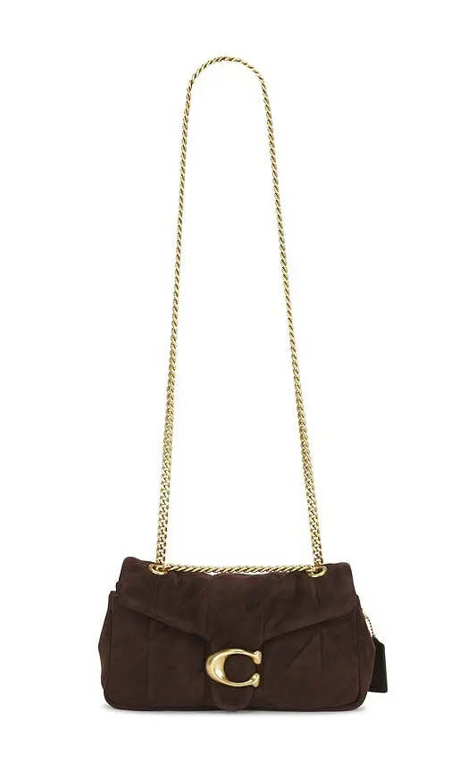 COACH Soft Quilted Suede Tabby Shoulder Bag 26 - Dark Chocolate